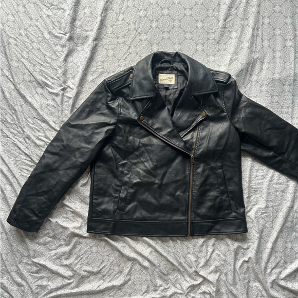 Universal Thread | Jackets & Coats | Universal Thread Black Leather ...